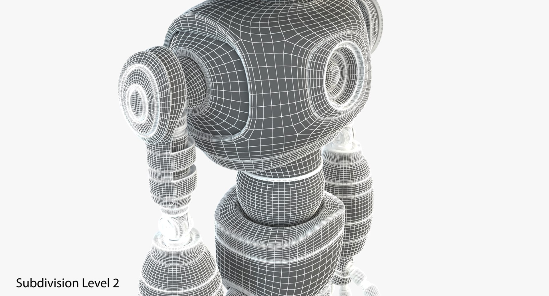 3d Robot Character Bot Model