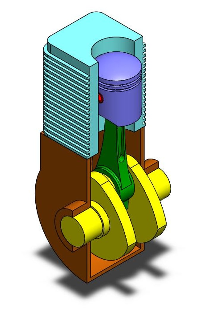 3D Model Piston Mechanism - TurboSquid 1440009