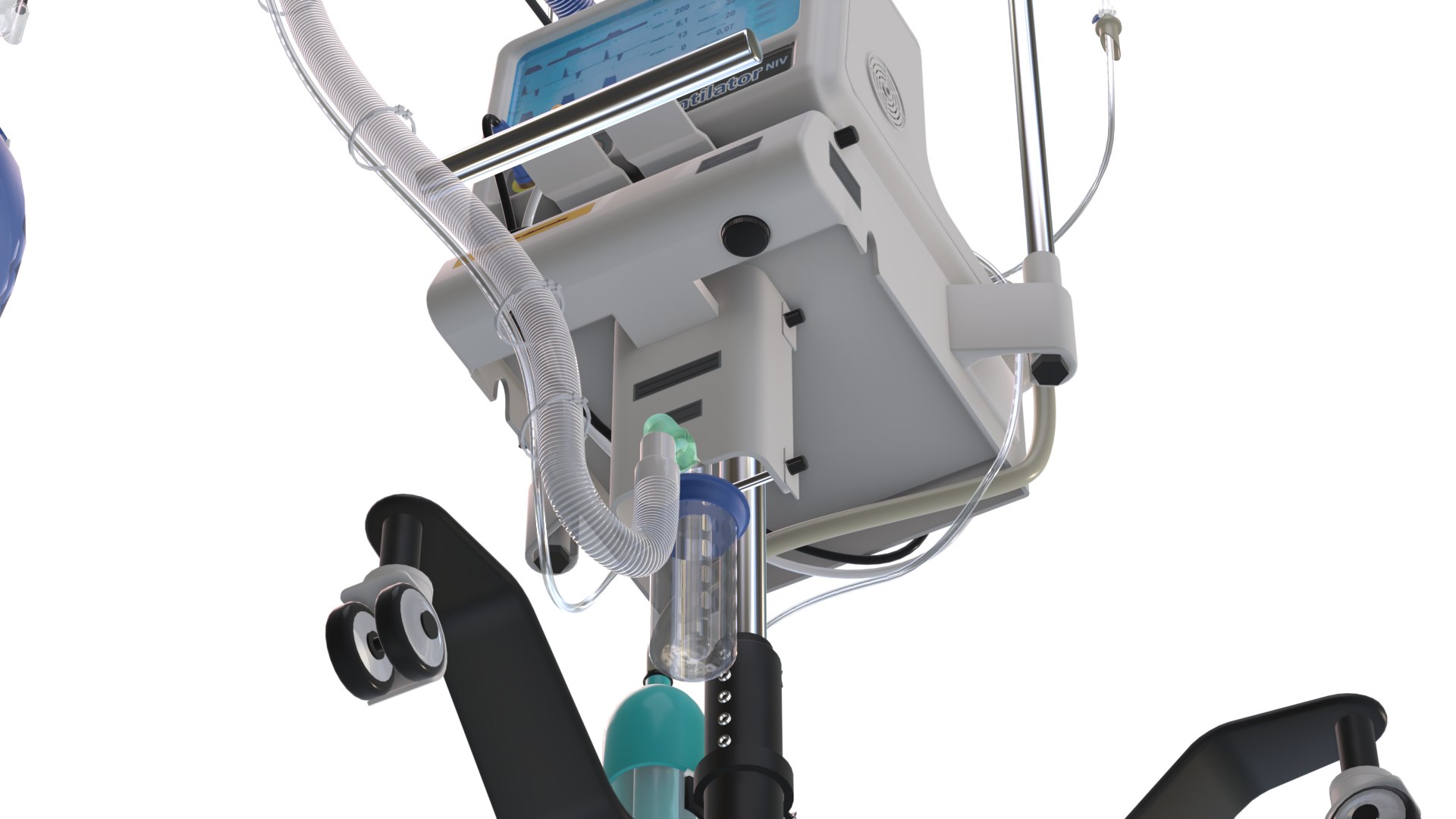 Ventilator - Breathing Apparatus - Oxygen 3D Model - TurboSquid 2283295