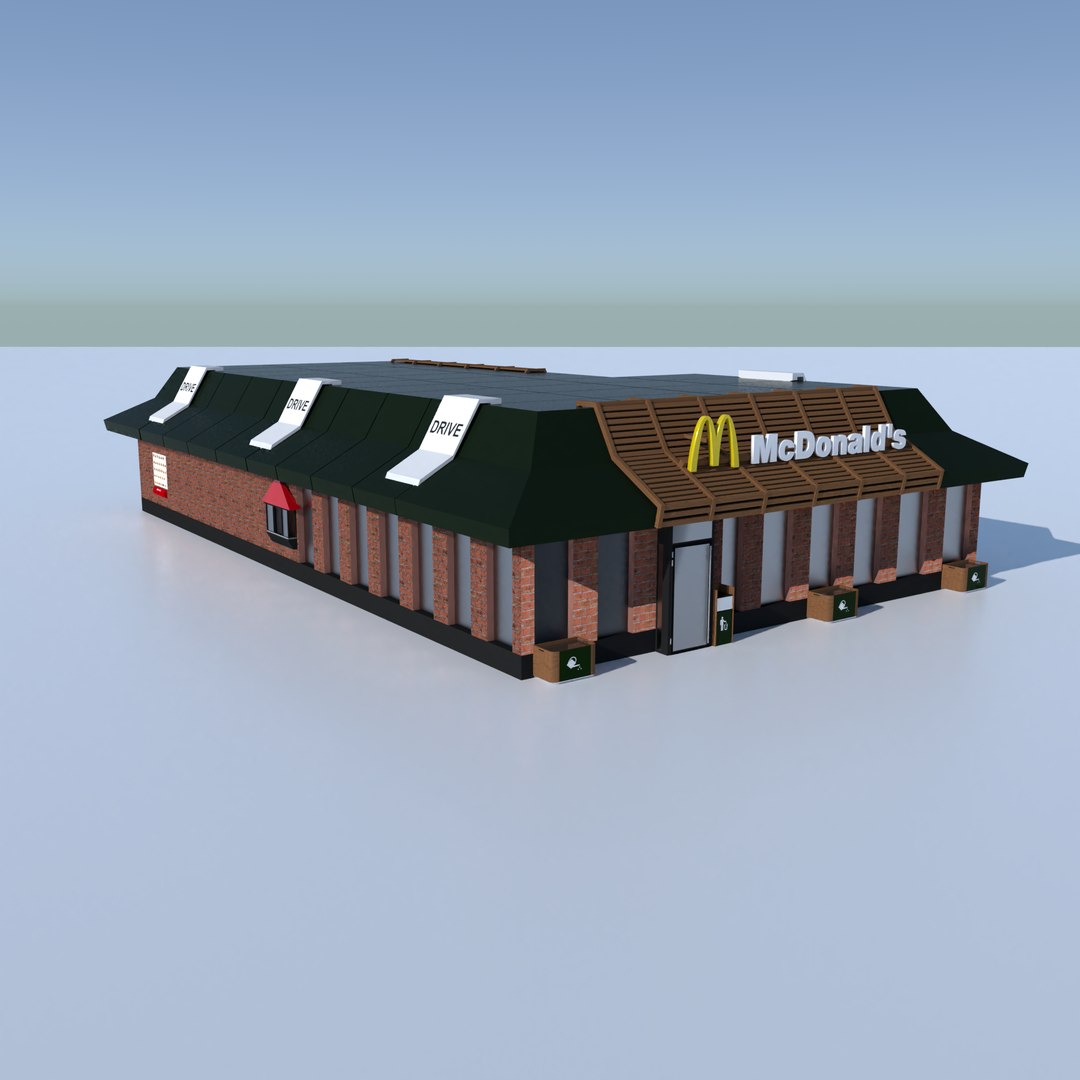 3D Model Mcdonalds Restaurant - TurboSquid 1310902