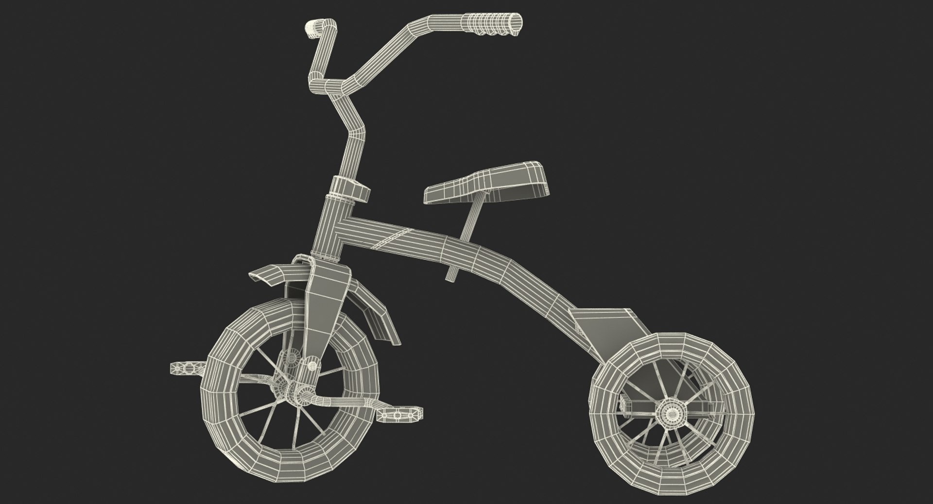 3D Vintage Red Trike - TurboSquid 1212133