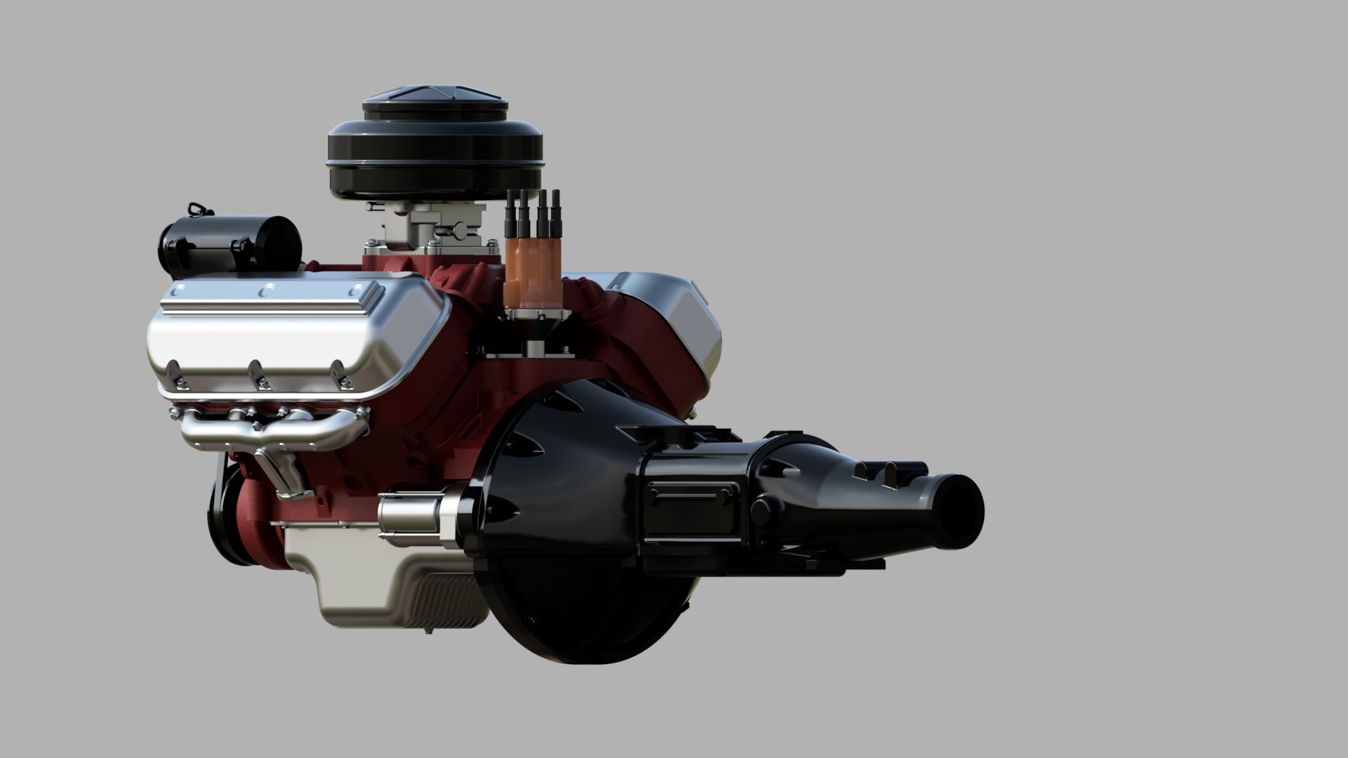 Vintage Hemi Engine 3D Model - TurboSquid 1698361