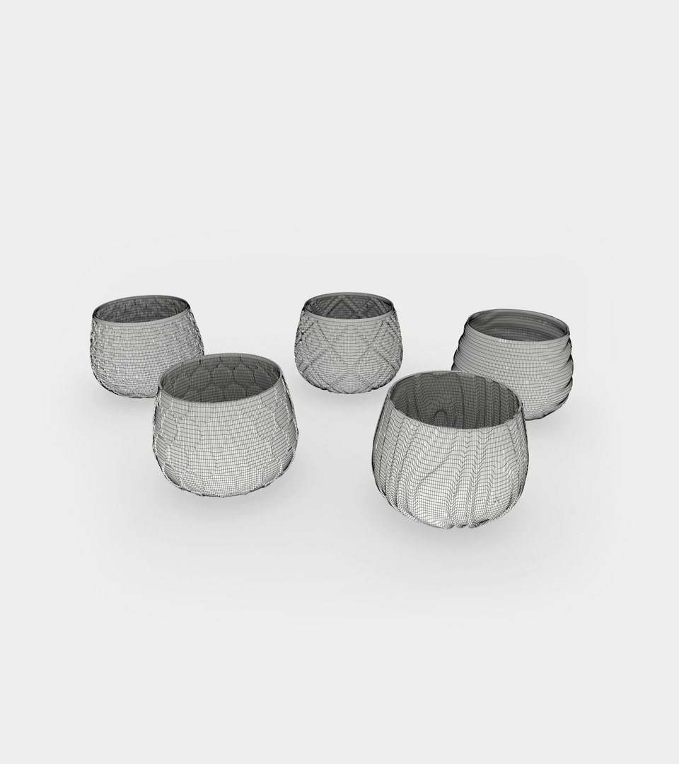 Different Water Wine Glasses Model - TurboSquid 1404544