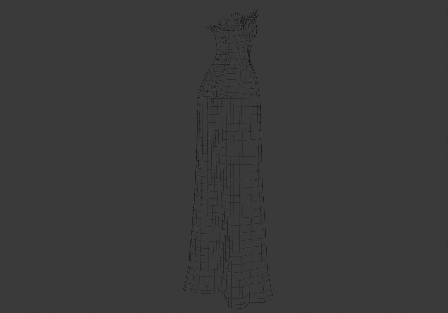 Stylized Black Dress 3D Model - TurboSquid 1959630