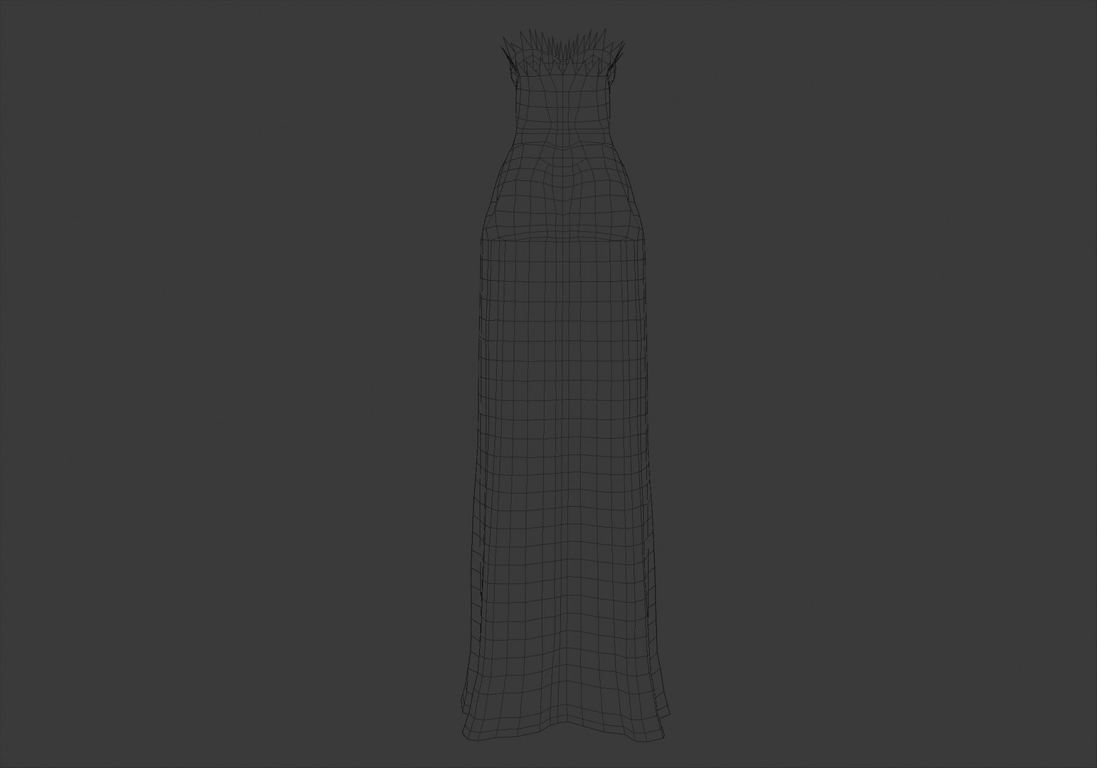 Stylized Black Dress 3D Model - TurboSquid 1959630