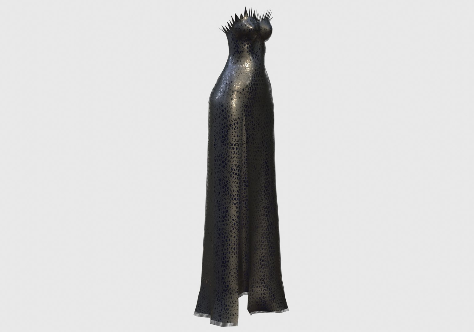 Stylized Black Dress 3D Model - TurboSquid 1959630