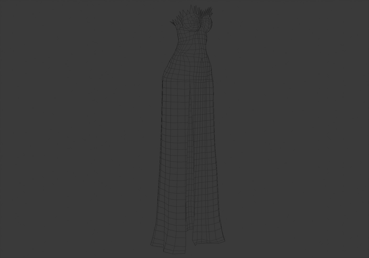 Stylized Black Dress 3D Model - TurboSquid 1959630