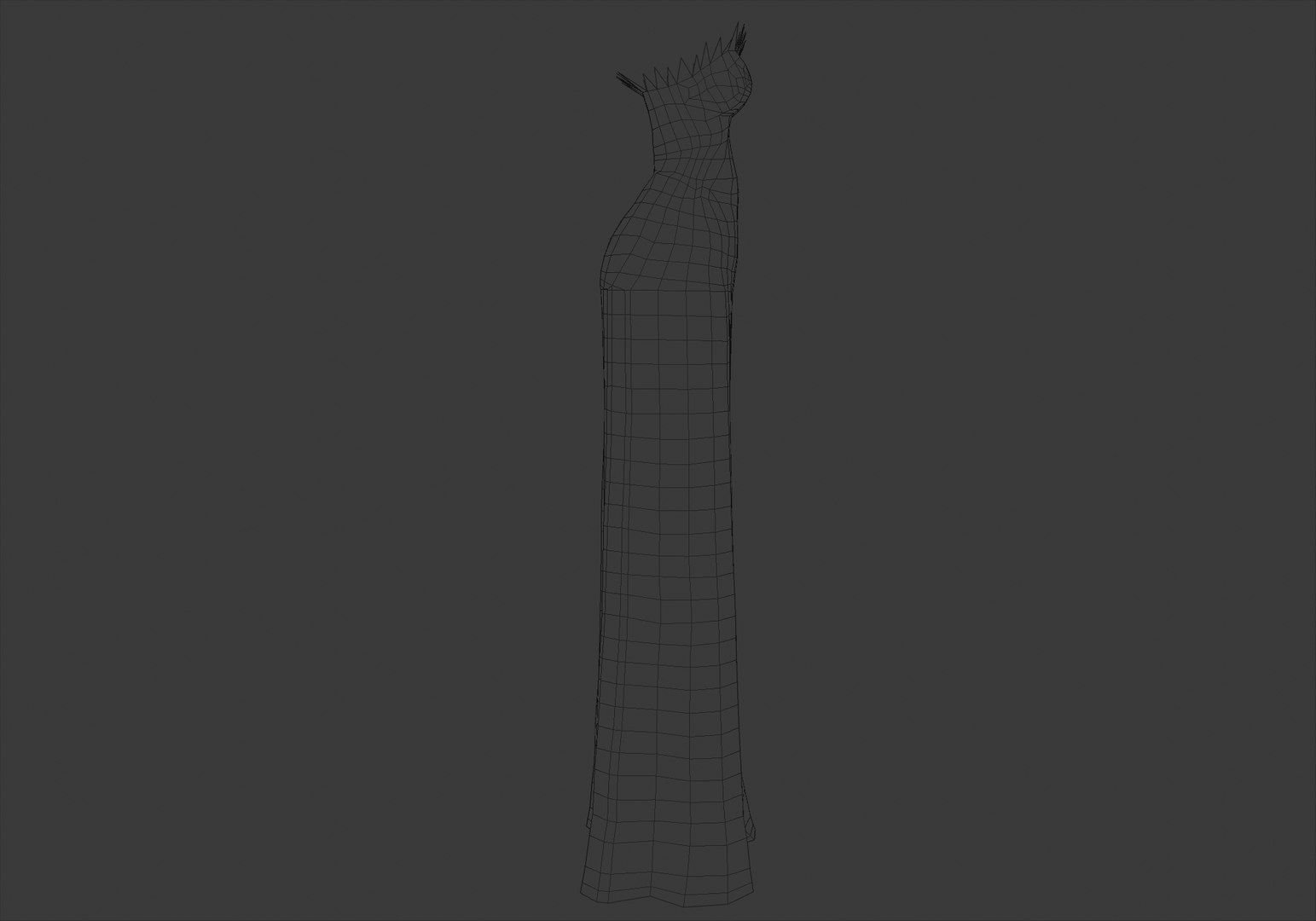 Stylized Black Dress 3D Model - TurboSquid 1959630