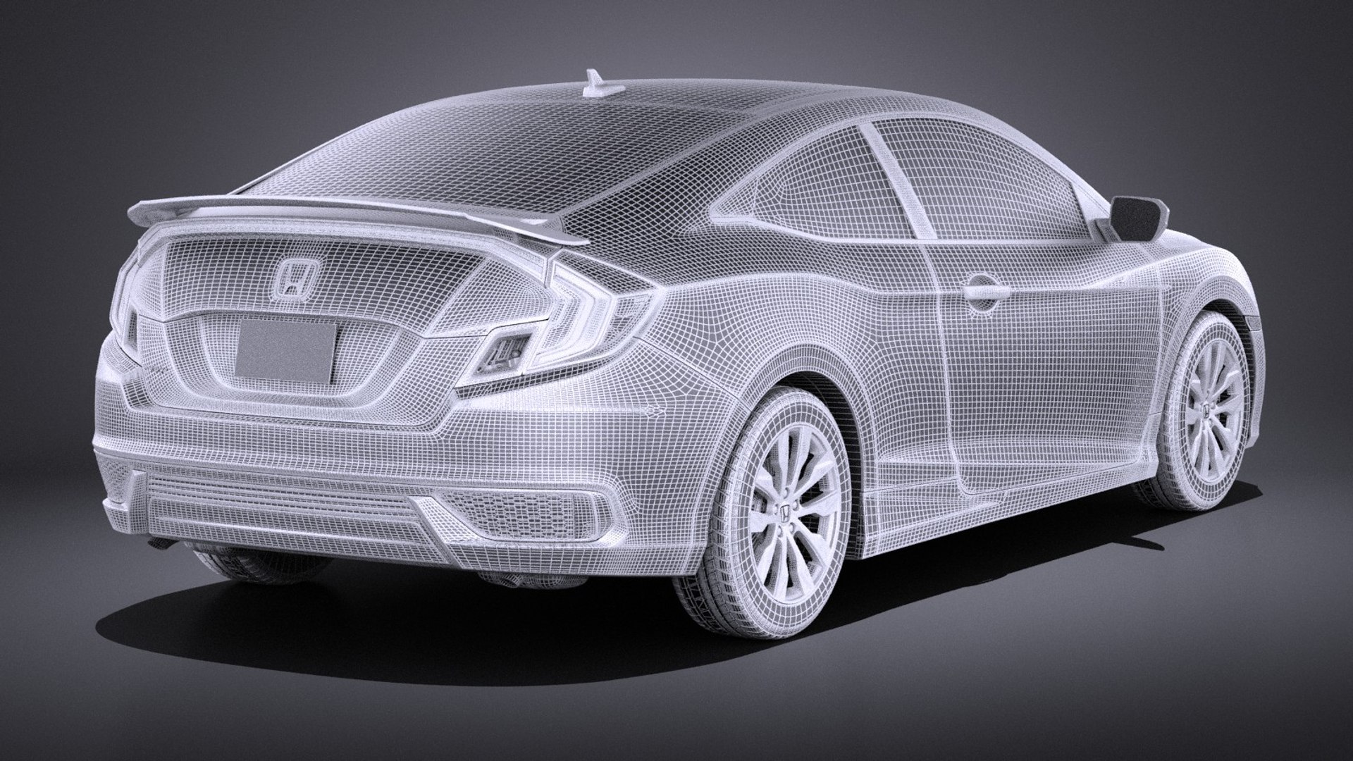 3d Honda Civic Coupe