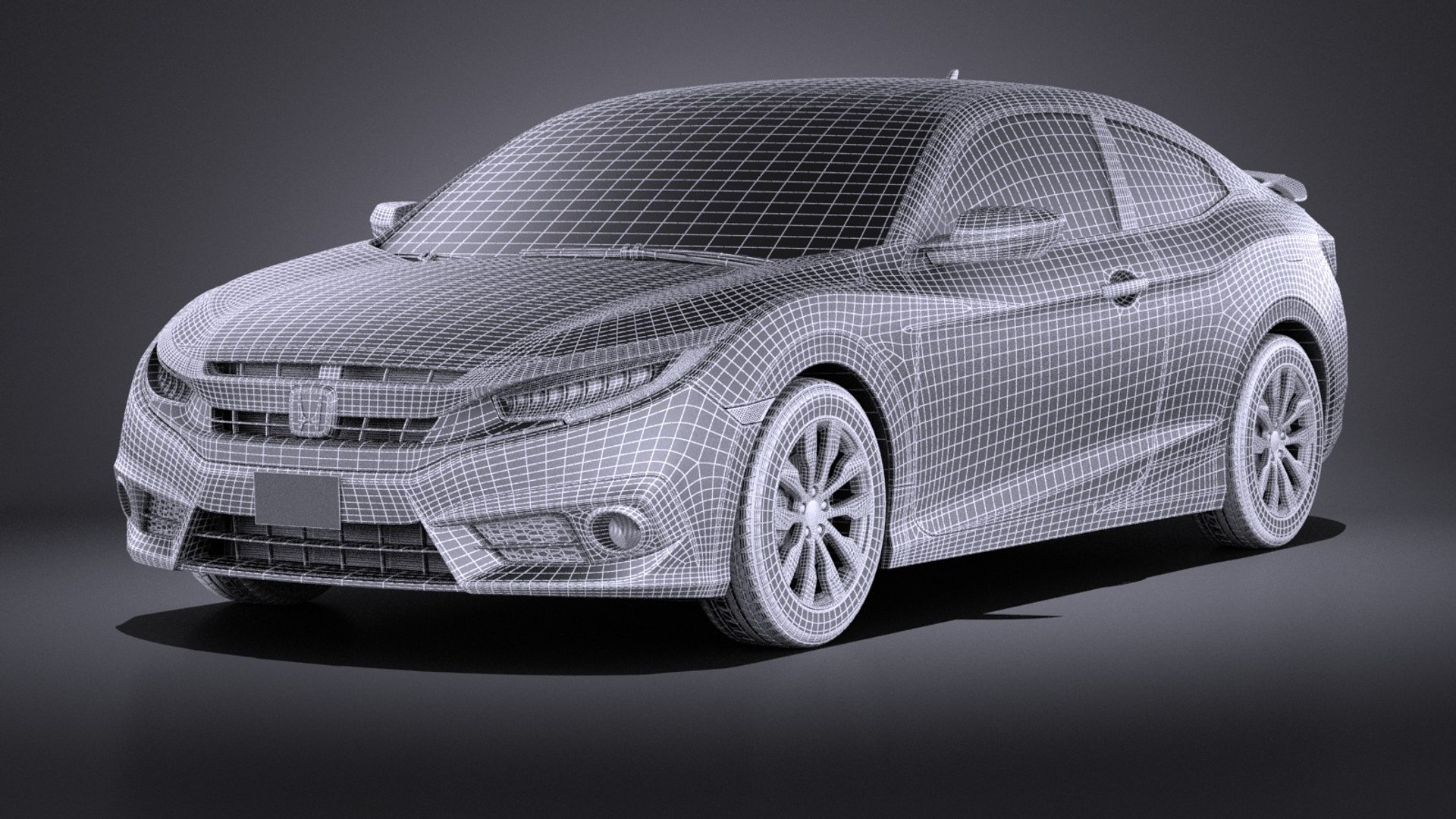 3d Honda Civic Coupe