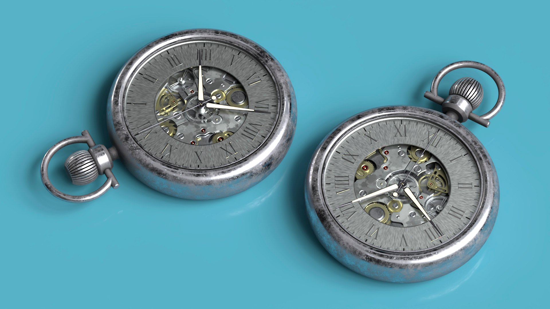 Antique Pocket Watch Animated 3D - TurboSquid 2274853