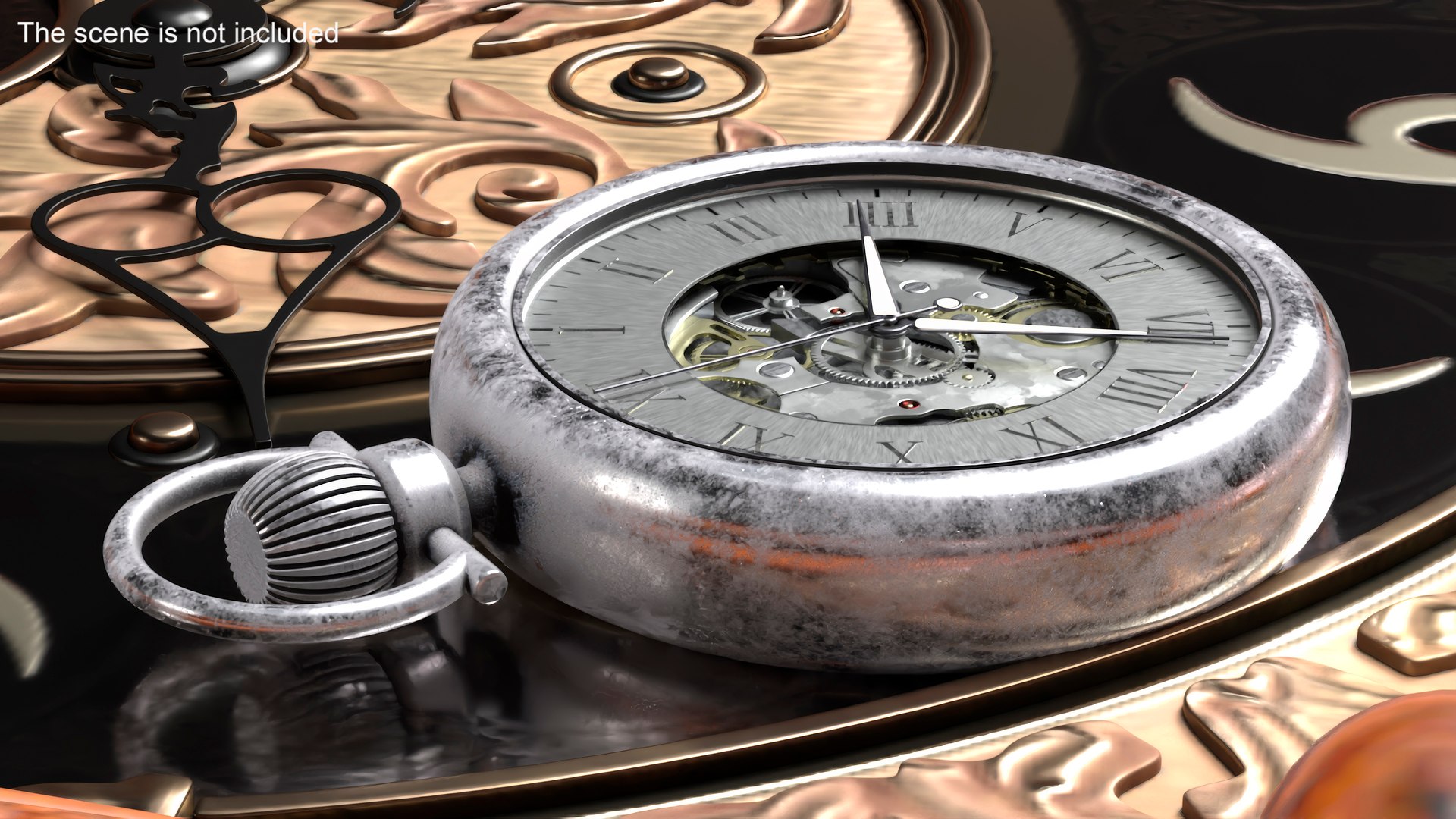 Antique Pocket Watch Animated 3D - TurboSquid 2274853