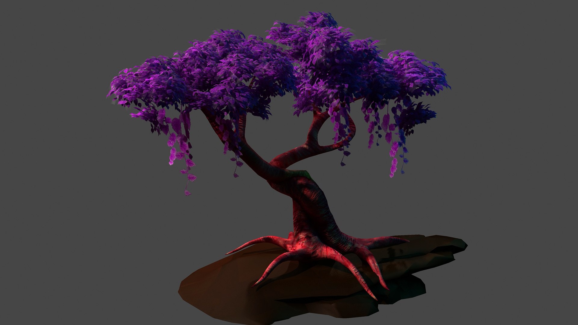 3D Cartoon Tree Dead Tree Pine Tree Cypress Plant Model - TurboSquid ...