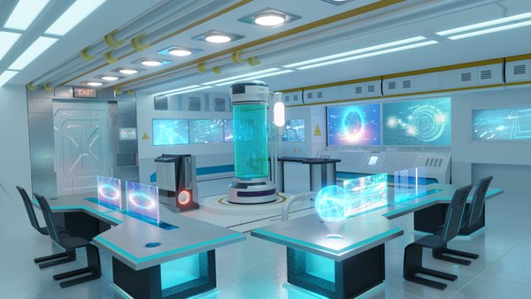 공상 과학 실험실 3D 모델 3D 모델 - TurboSquid 2262399