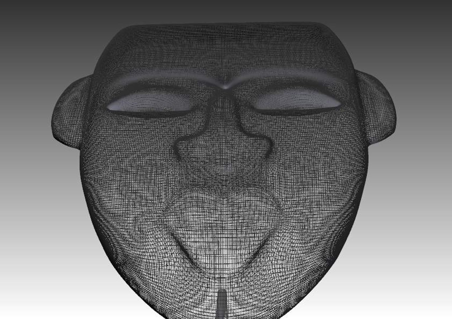 modern african mask c4d