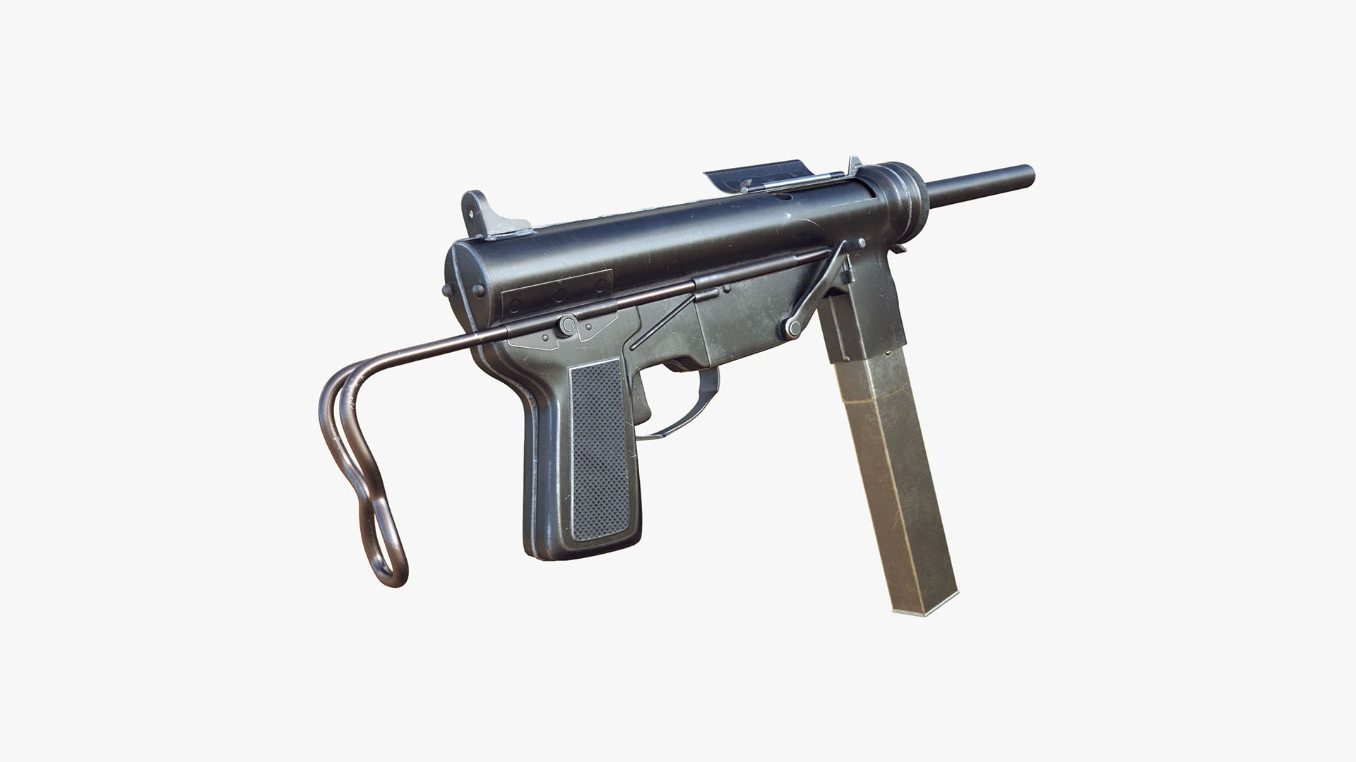 3D M3 Grease Gun 2 Model - TurboSquid 1418332