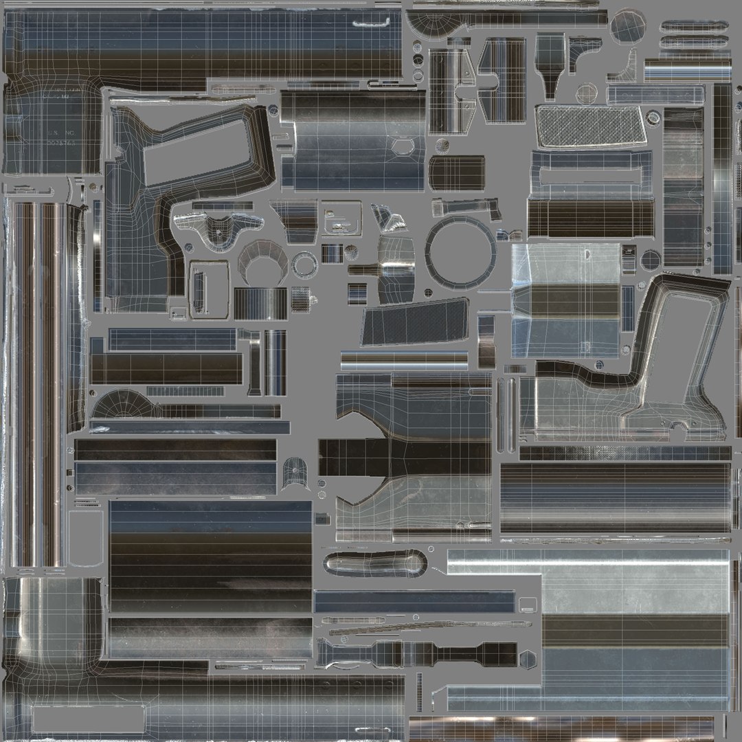 3D M3 Grease Gun 2 Model - TurboSquid 1418332