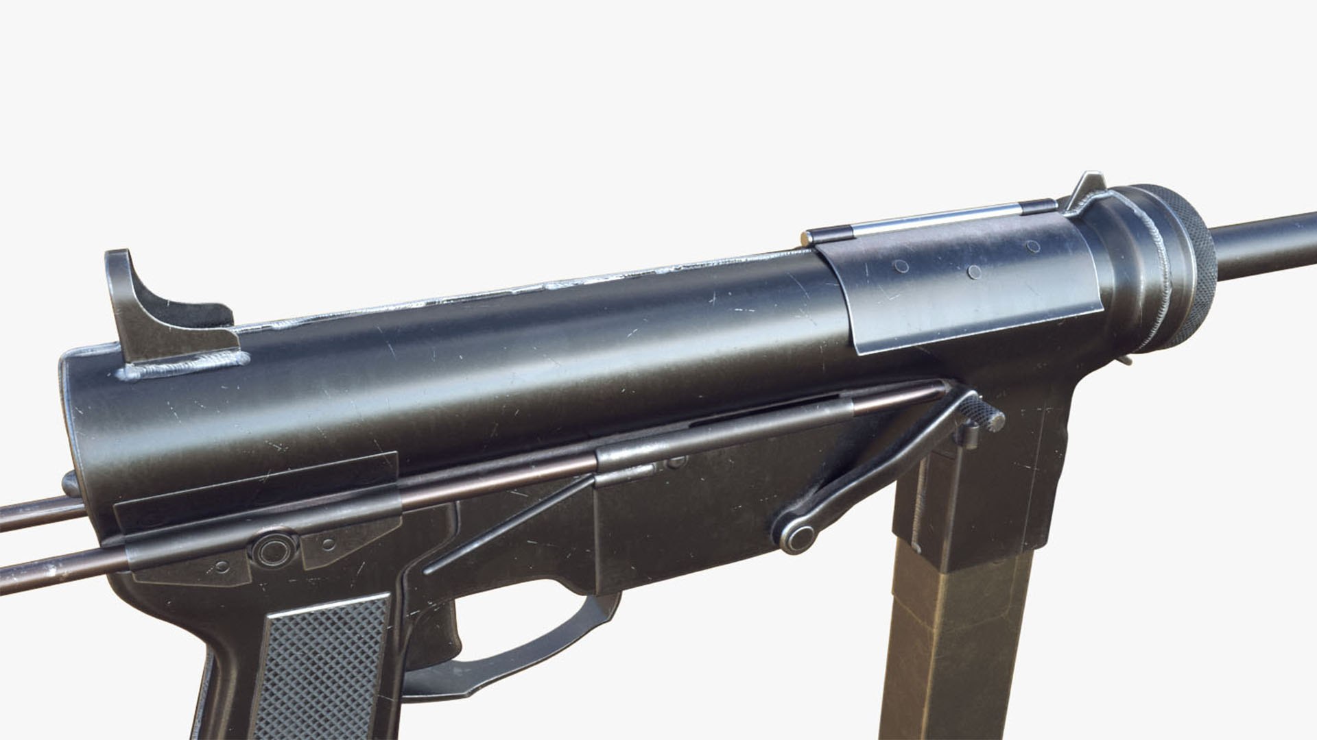 3D M3 Grease Gun 2 Model - TurboSquid 1418332