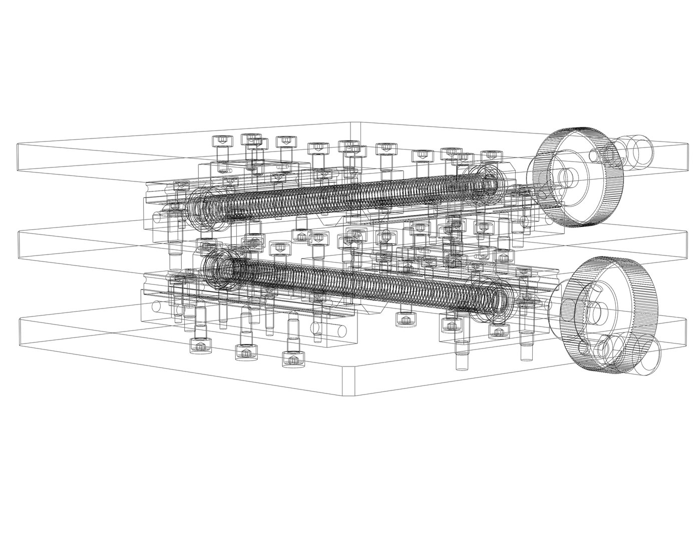 Custom Manual XY Table 3D - TurboSquid 2177118