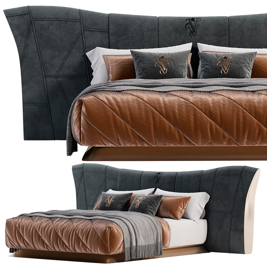 3D Model VISIONNAIRE PLAZA BED - TurboSquid 2121139