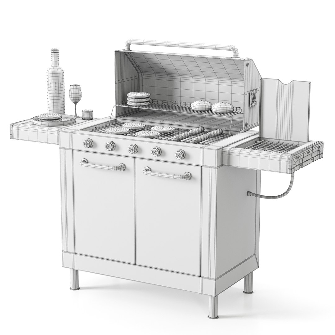 3D Barbecue 30 model - TurboSquid 2073072