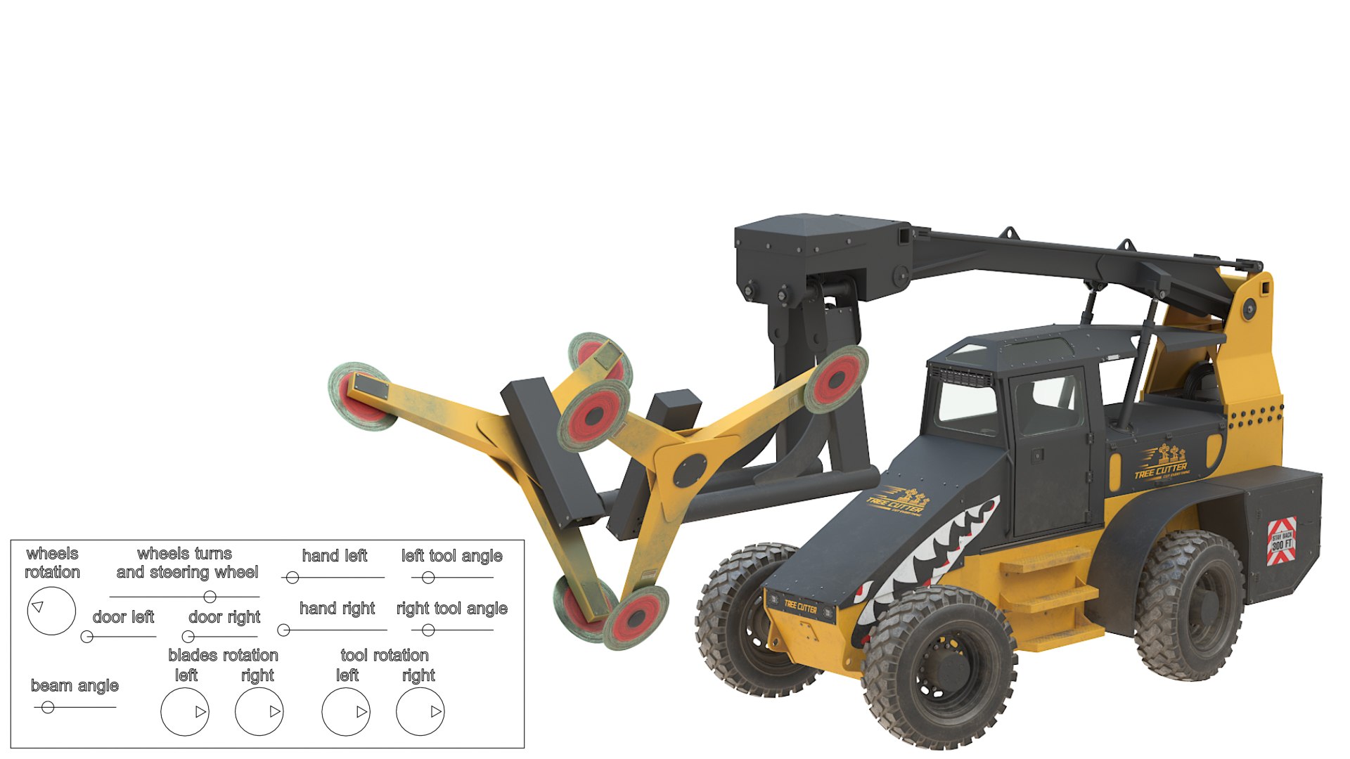3D OMC Hedgehog Tree Trimmer Dirty Rigged Model - TurboSquid 2388308