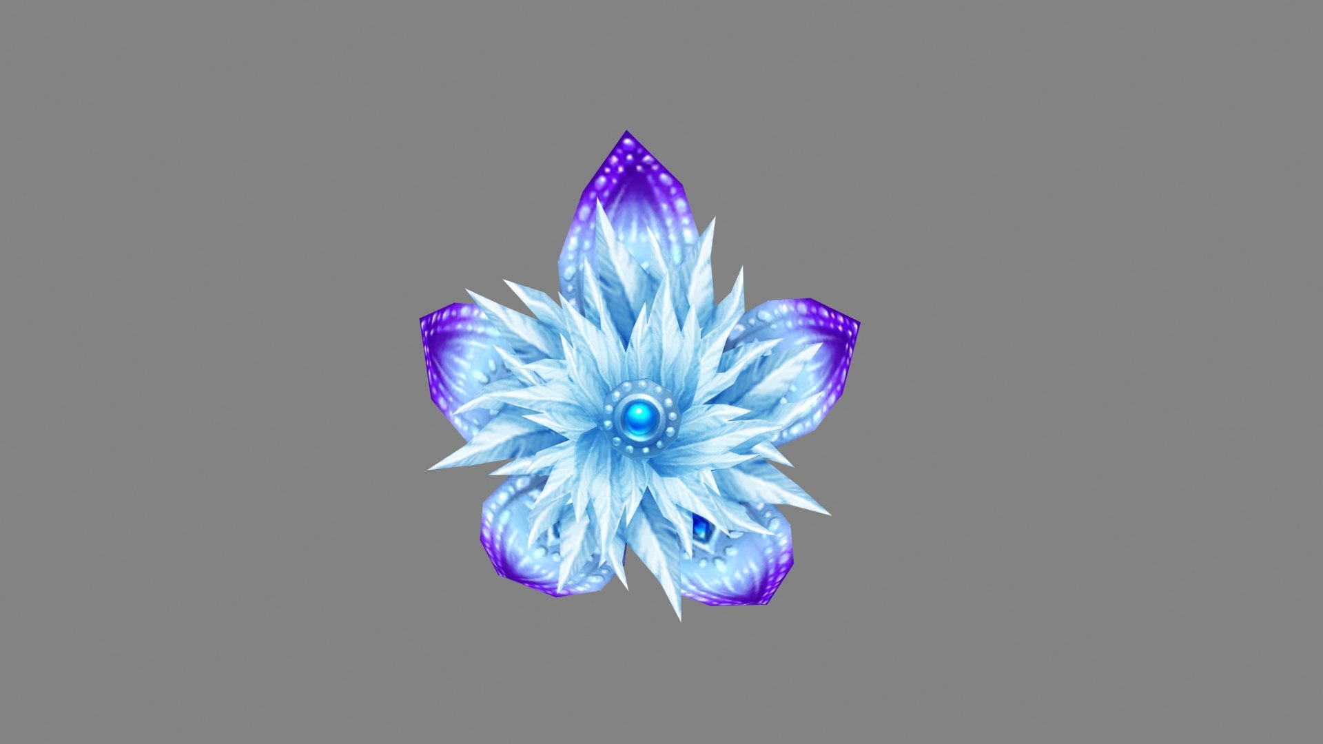 Purple flower - head decoration 3D model - TurboSquid 2105997