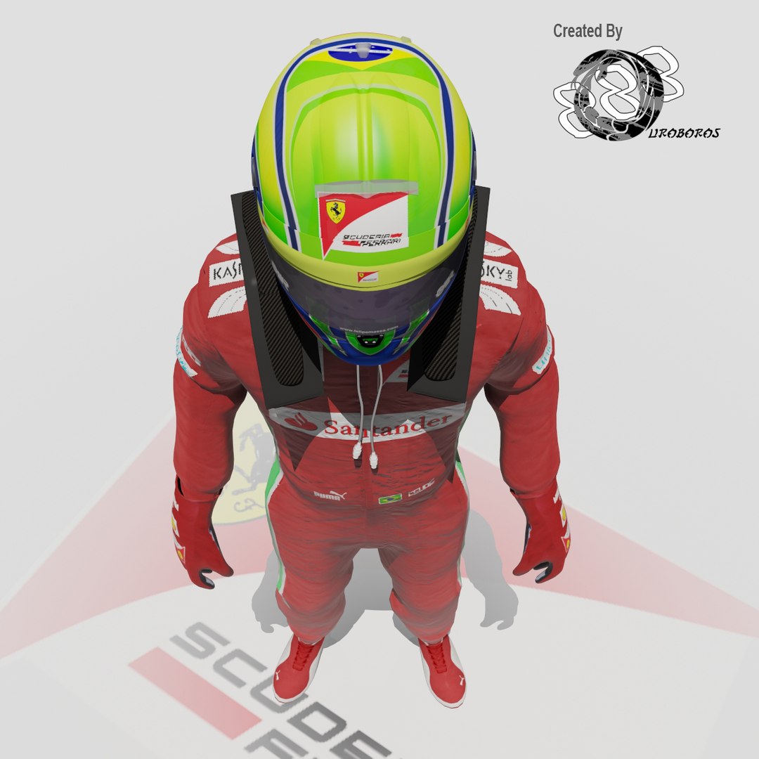 3d formula driver felipe massa