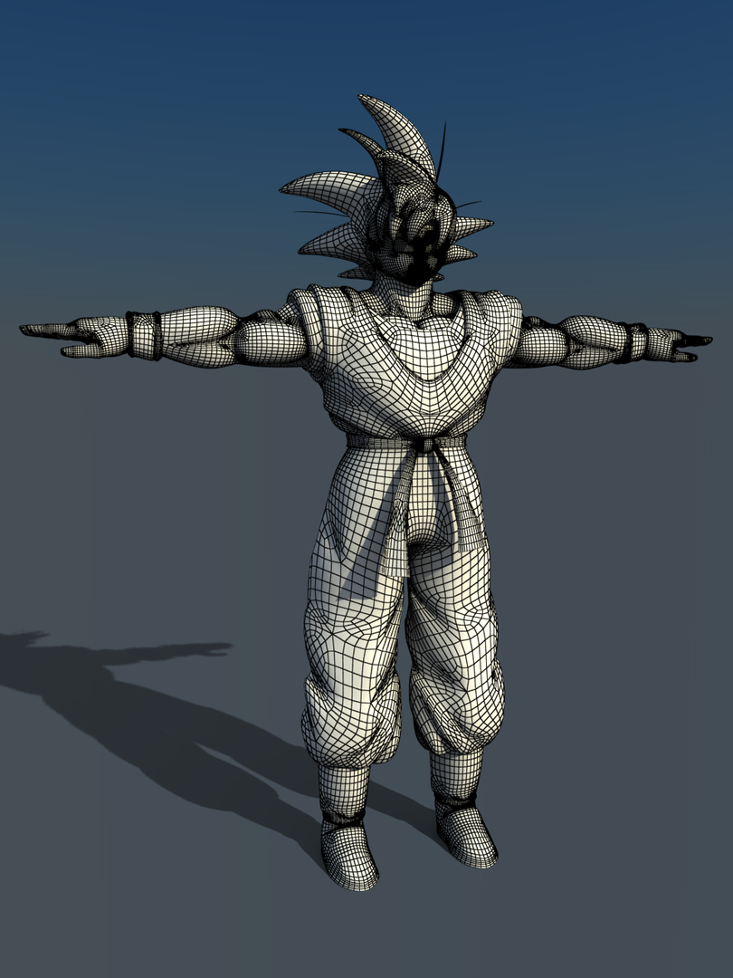 Character goku rigged 3D - TurboSquid 1163302