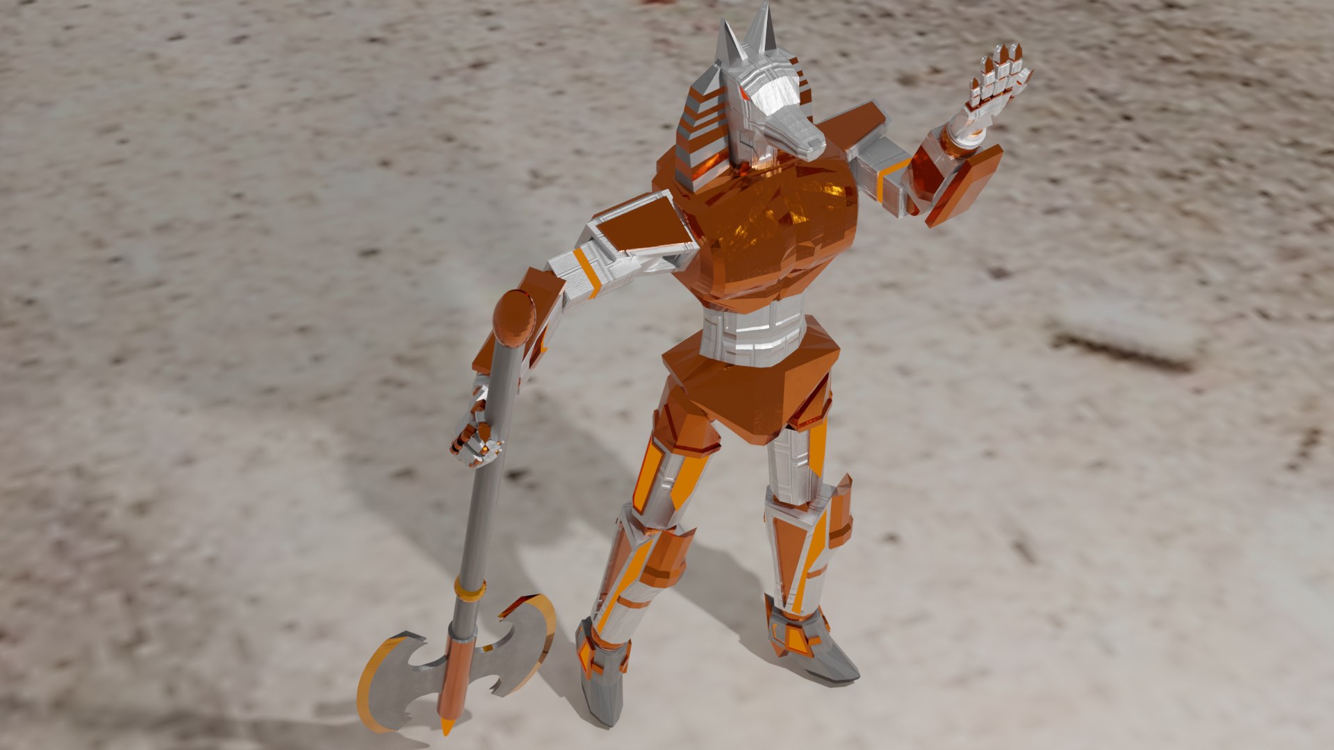 Low Poly Anubis Mech 3D Model - TurboSquid 1919752