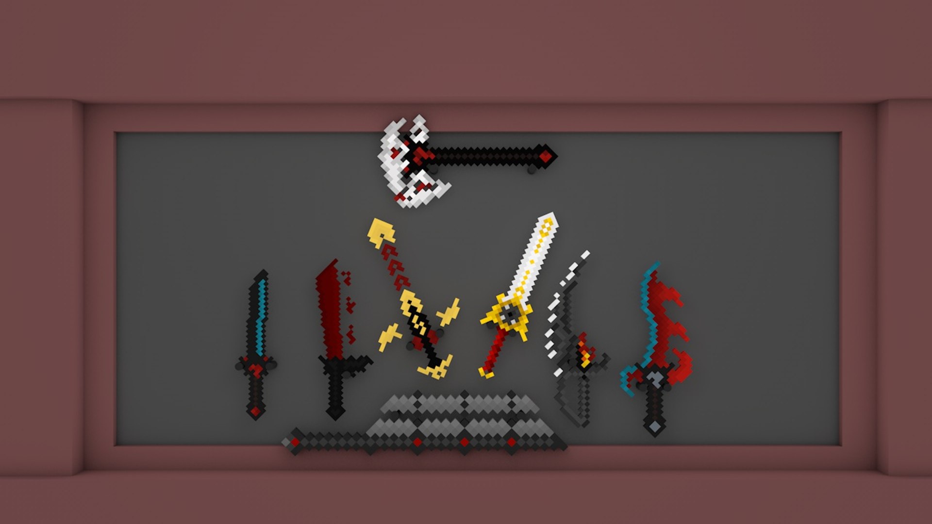 C4d Minecraft Weapon Pack