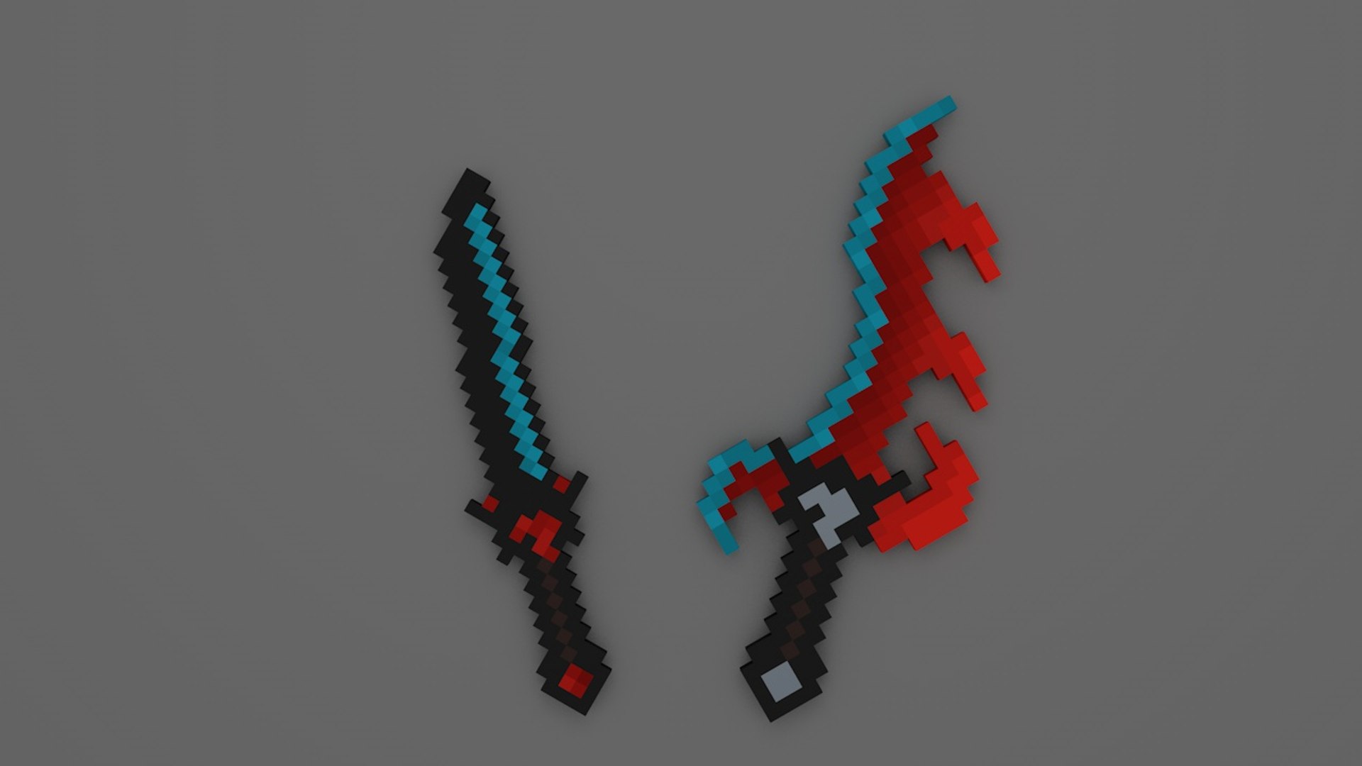 C4d Minecraft Weapon Pack