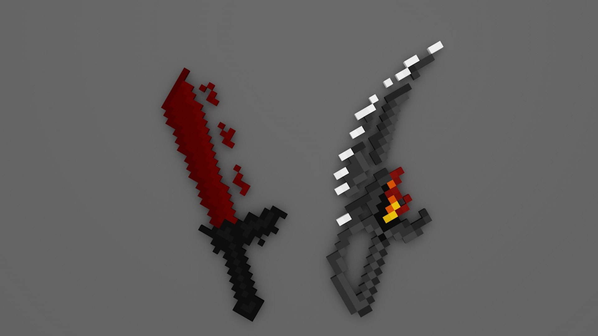 C4d Minecraft Weapon Pack
