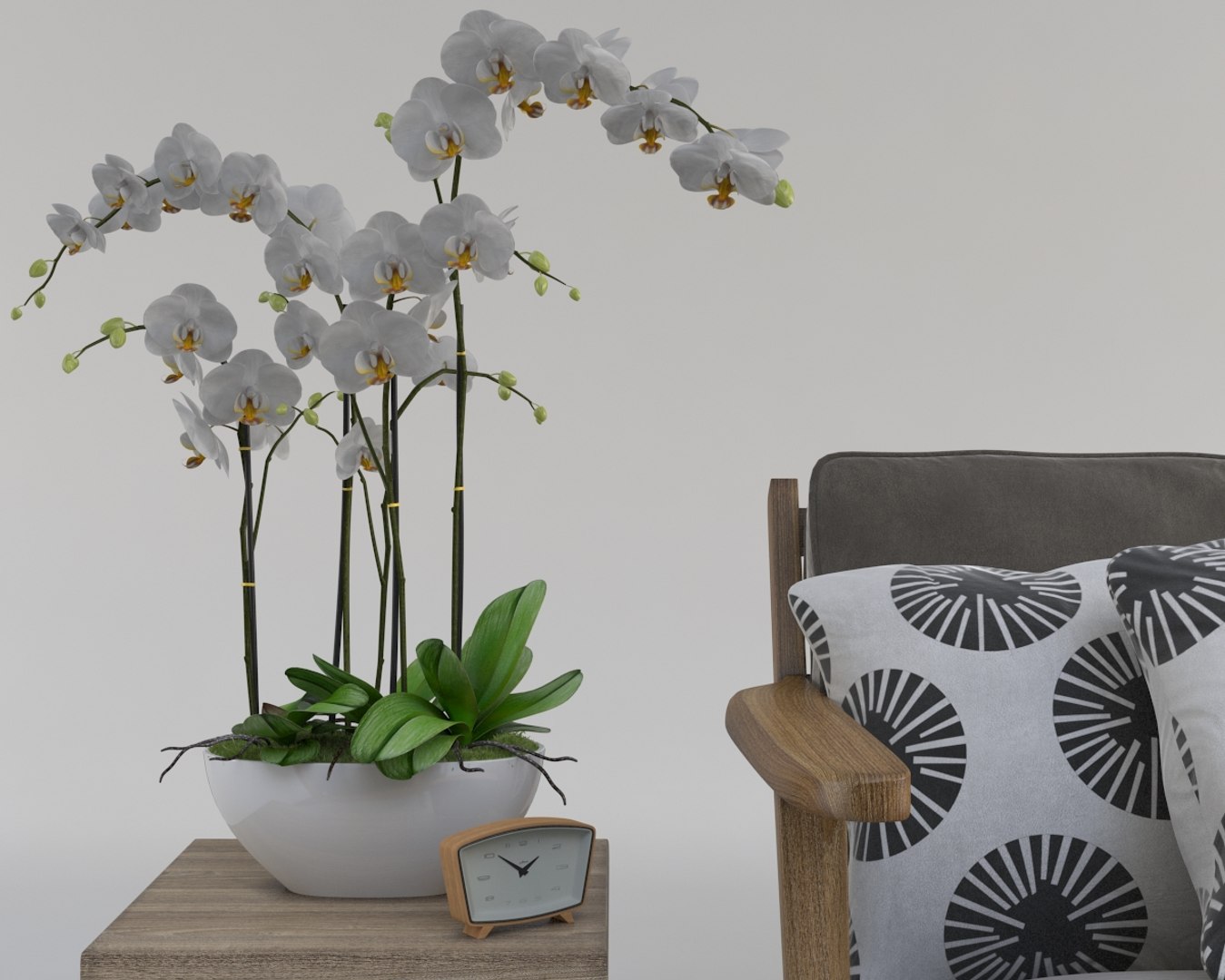 3d Brooks Chair Set 01