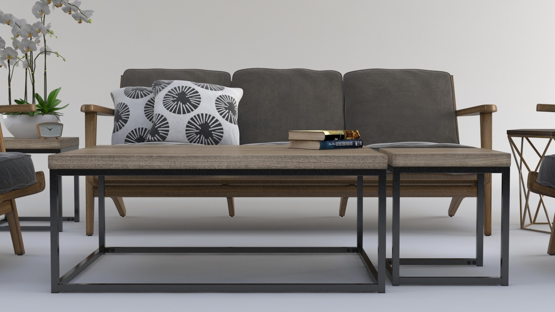 3d Brooks Chair Set 01