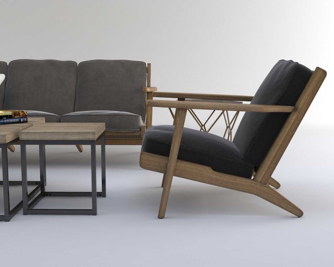 3d Brooks Chair Set 01