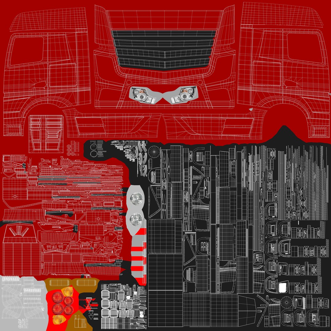 3D Detailed Tank Truck Red Model - TurboSquid 2281781
