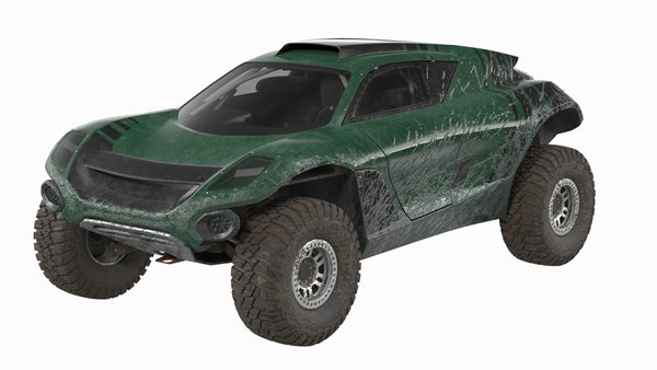 modelo 3d Off Road Racing SUV eléctrico Dirty Rigged1 - TurboSquid 1908051