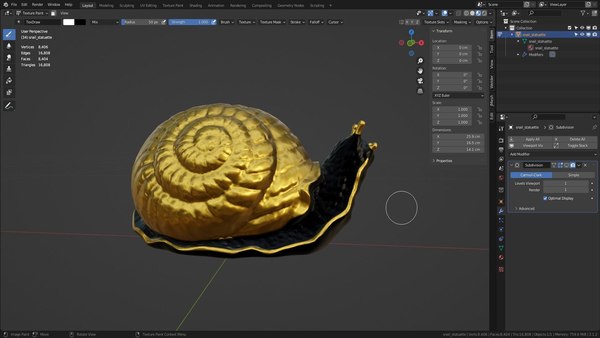 modelo 3d Caracol modelo 3d - TurboSquid 2003838