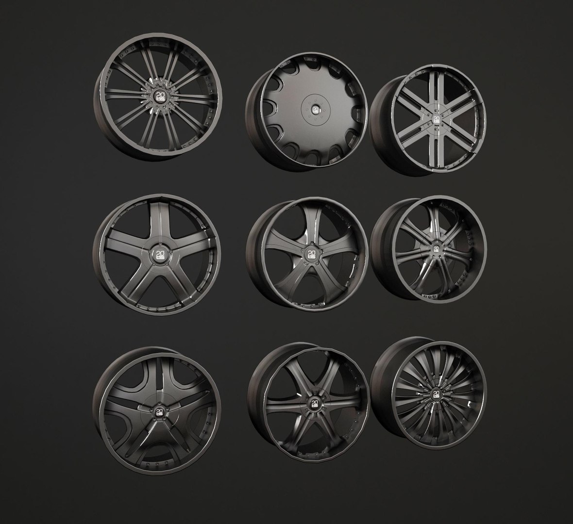 3D model Modern Wheel Hub Automotive Parts Model - TurboSquid 2056418