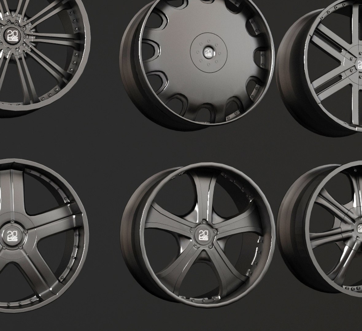 3D model Modern Wheel Hub Automotive Parts Model - TurboSquid 2056418