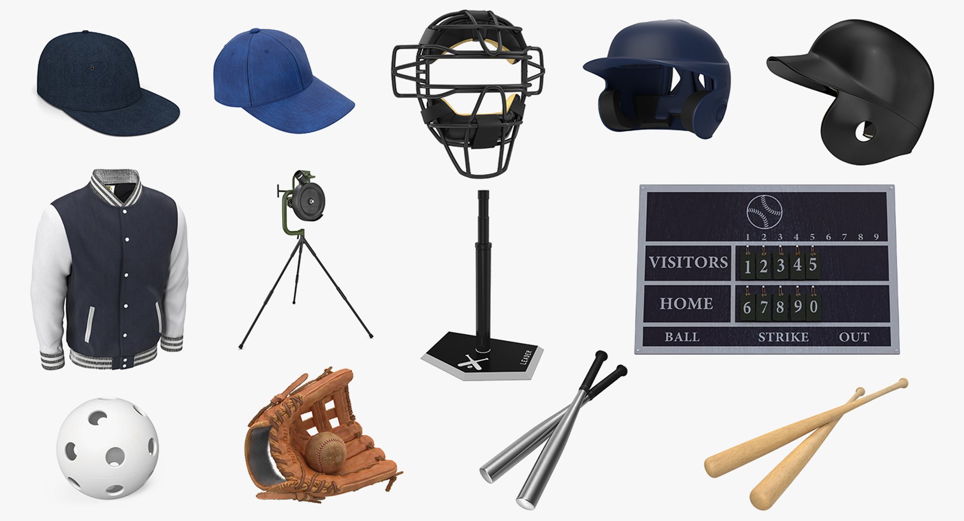 Baseball 7 ball model - TurboSquid 1291431