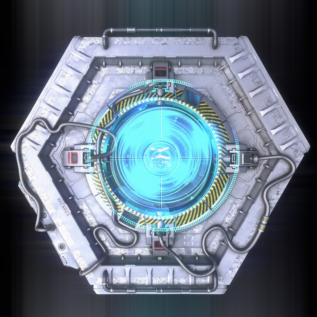 Sci Fi Turntable 0 3d Model