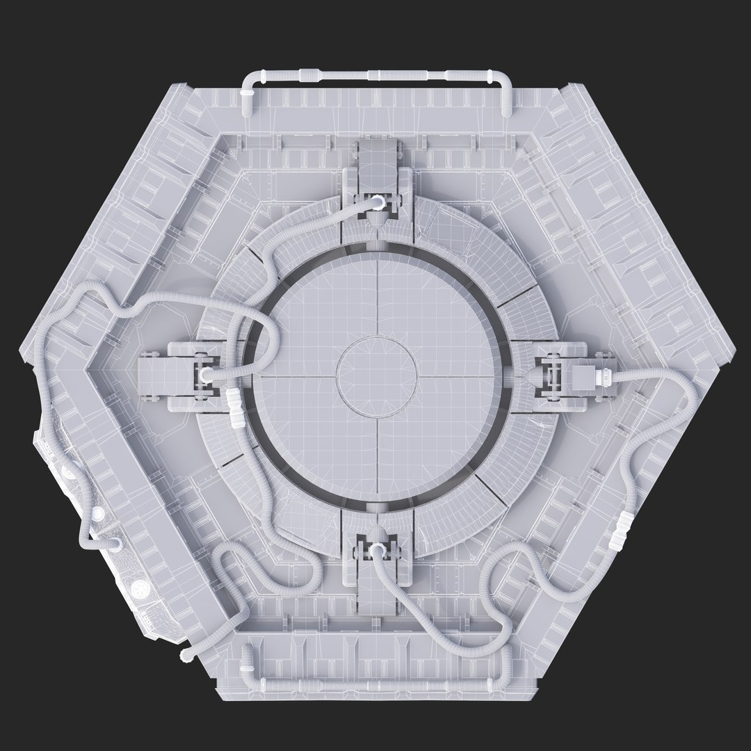 Sci Fi Turntable 0 3d Model