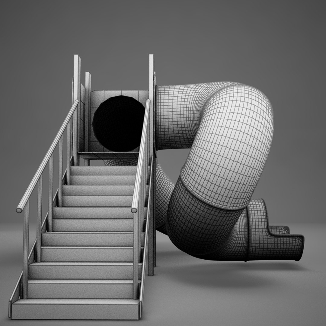 Playground Slide 3D Model - TurboSquid 1251901