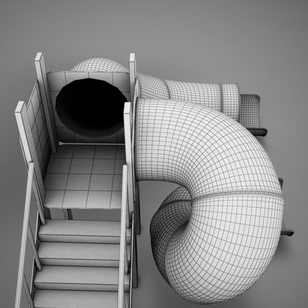 Playground Slide 3D Model - TurboSquid 1251901