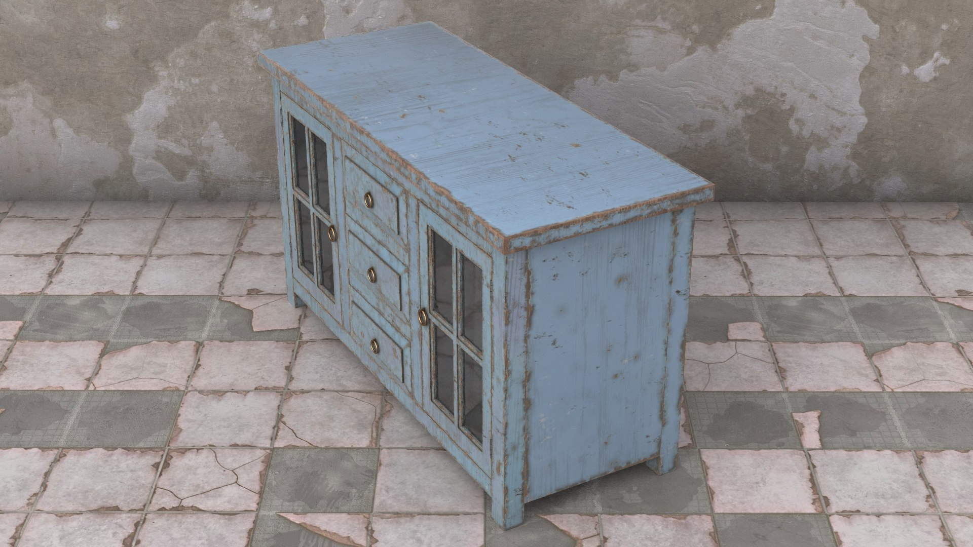 Old Table 3D Model - TurboSquid 1620973