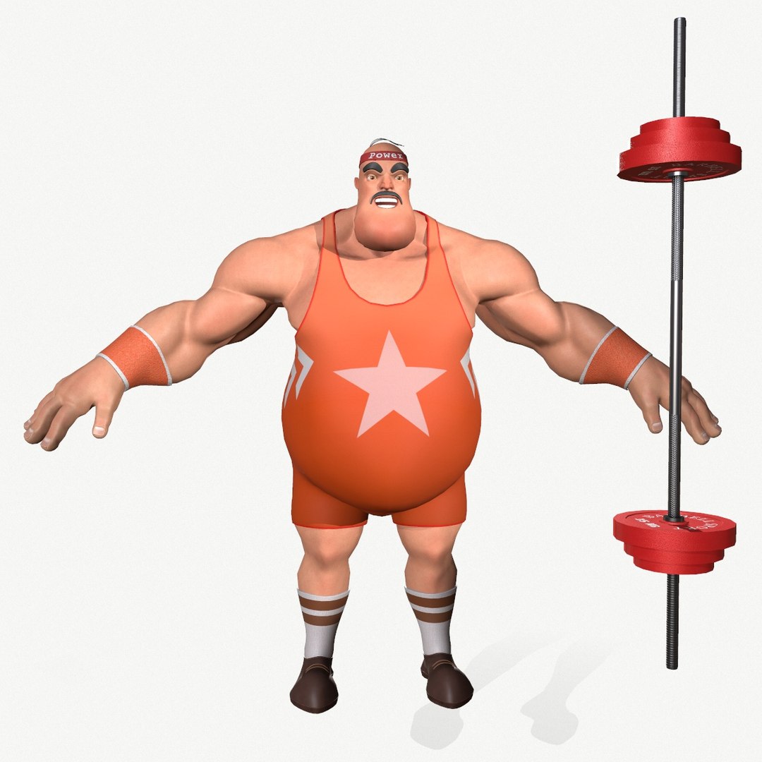 3D Weightlifter Low-poly model - TurboSquid 1859899