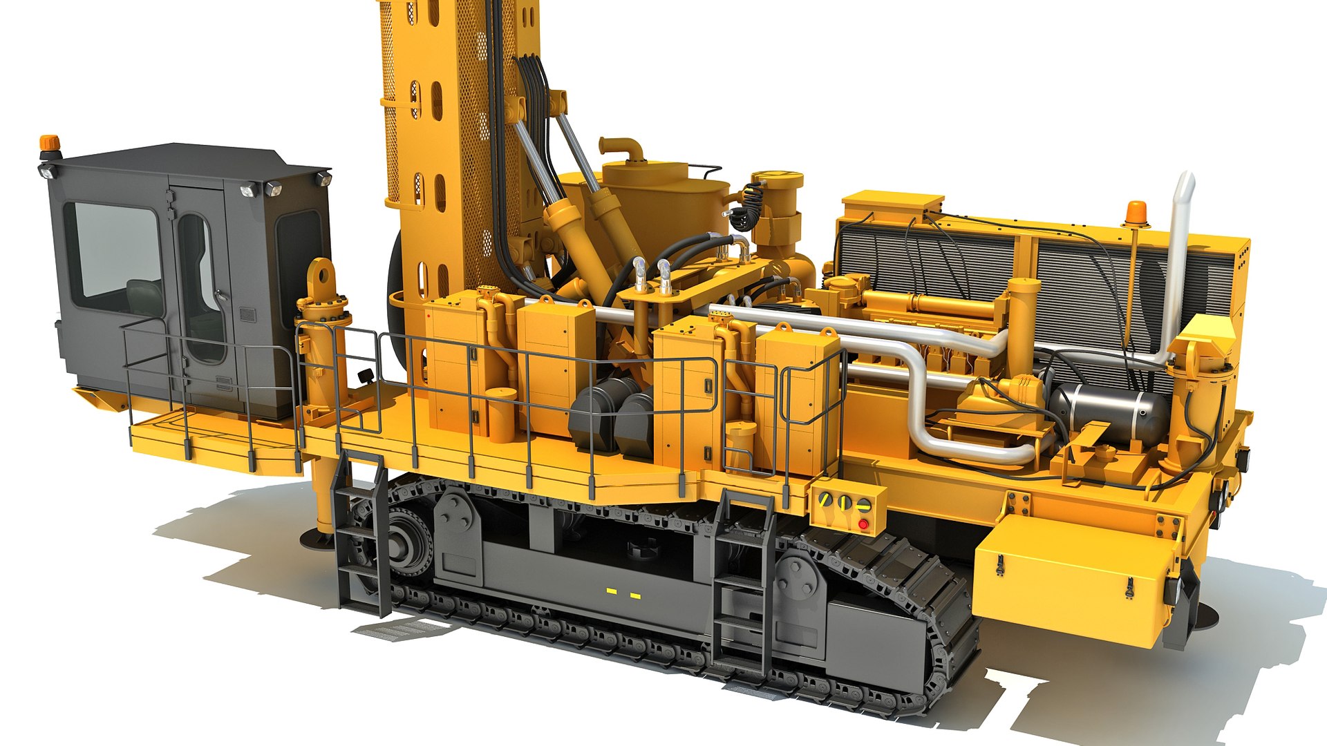 3D Mining Drill Rig Equipment Collection - TurboSquid 1872489