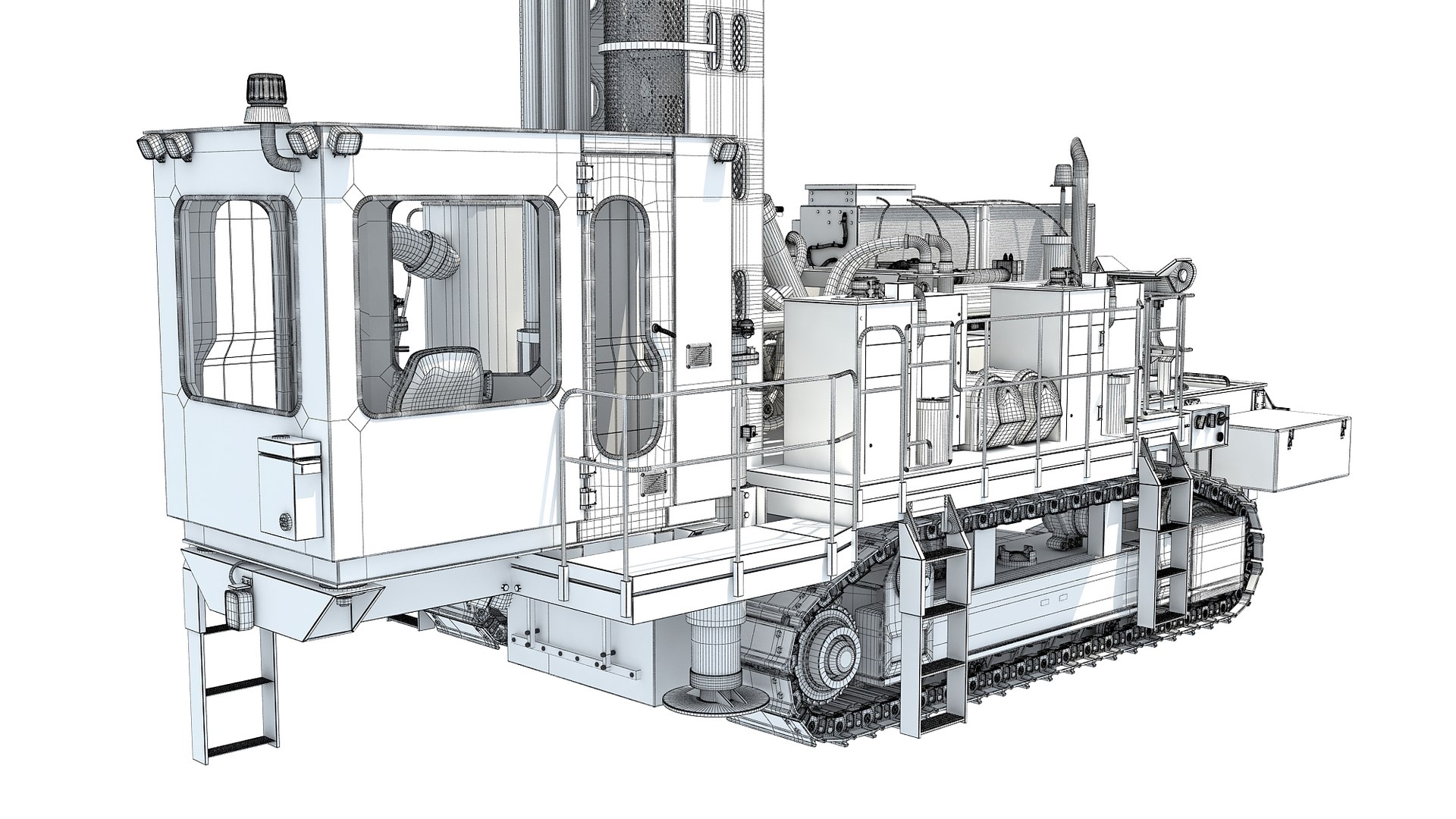 3D Mining Drill Rig Equipment Collection - TurboSquid 1872489